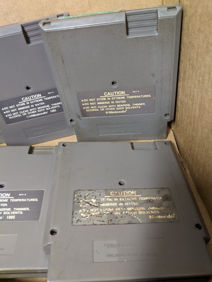 12 Game Nintendo NES Lot Tested Ninja Gaiden II Strider Robocop Mario ...