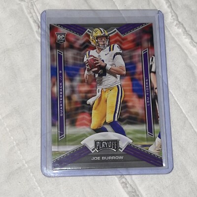 Joe Burrow ROOKIE CARD BENGALS RC LSU 2020 Panini Chronicles Draft ...