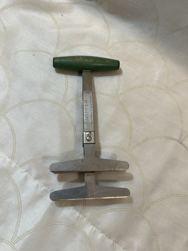 Vintage Foley Food Chopper Green Wood Handle Utensil | eBay