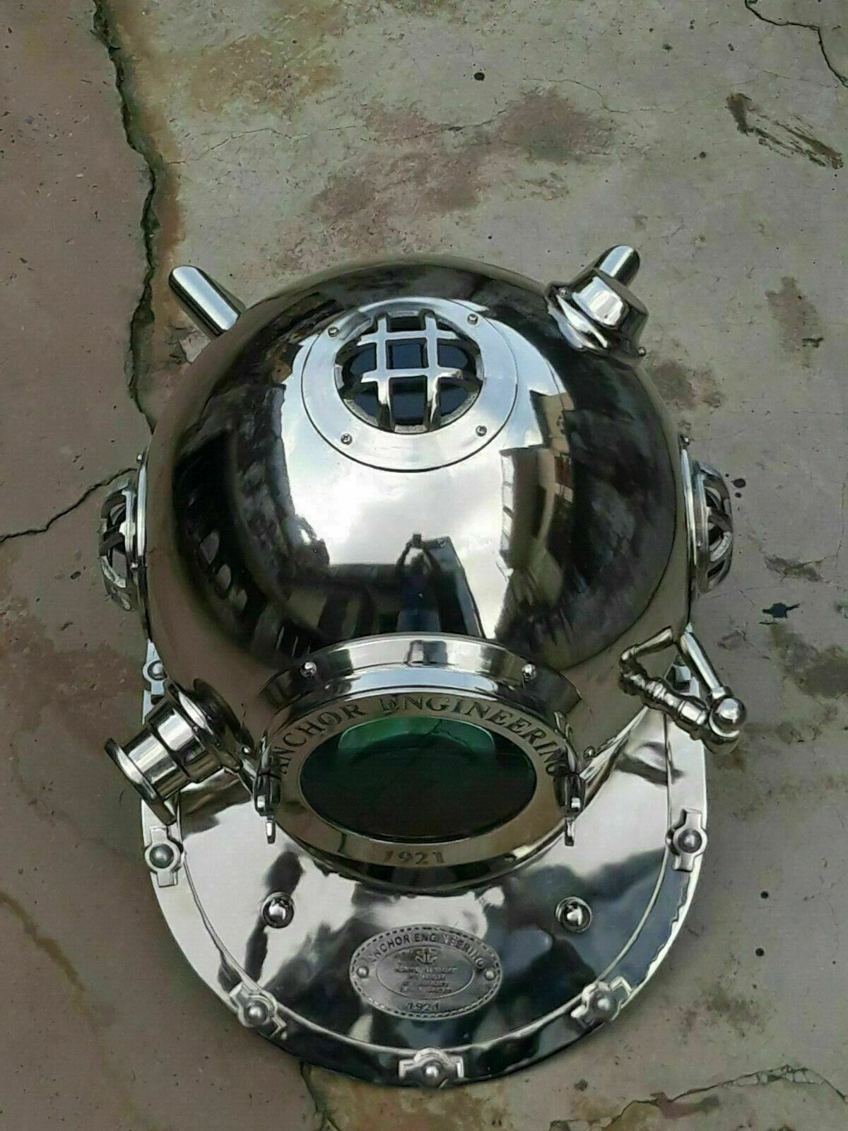 Maritime Américain Marine Plongée Casque Mark V Ancien Divers Laiton ...