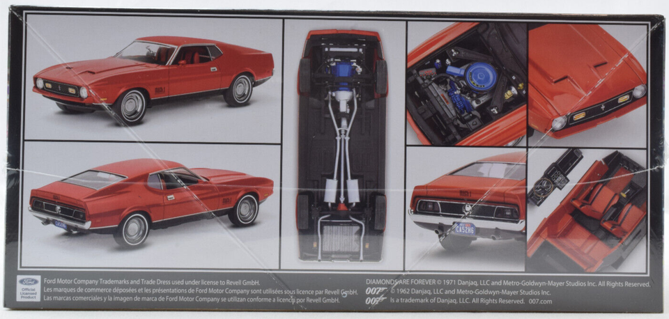 Revell 1971 Ford Mustang Mach 1 - 007 James Bond 1/25 Scale Model Kit ...