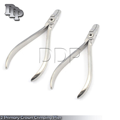 2 Pieces Of Primary Crown Crimping Plier Orthodontic Instruments | eBay