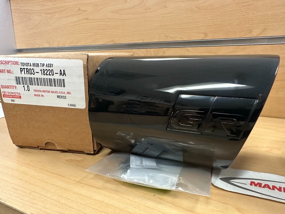 2022-2024 GR 86 EXHAUST TIPS BLACK CHROME PTR03-18220-AA SET OF 2 ...