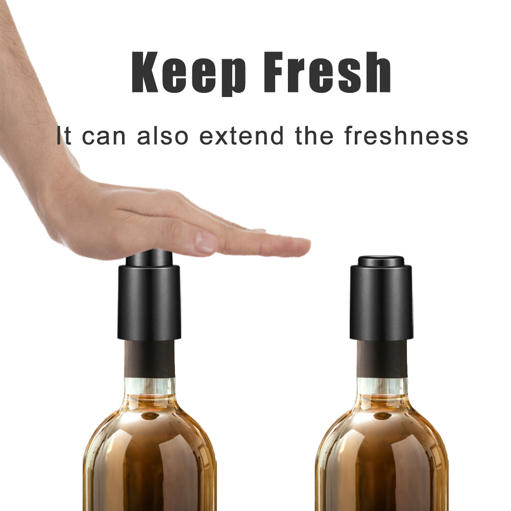 Wine Stopper Bar Tools Drinks Gifts Professional Leakproof Vaccum ...