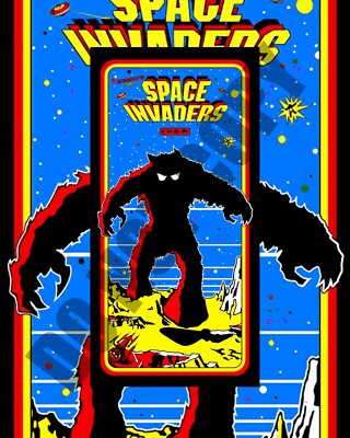 1978 Space Invaders Arcade Video Game Midway Cabinet Art 8x10 Photo | eBay