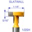 1 pc 1/2" Shank T-Slot & T-Track Slotting and Slatwall Sutter Router ...