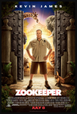 2011 ZOOKEEPER 27x40 D/S Original Movie Poster Kevin James | eBay