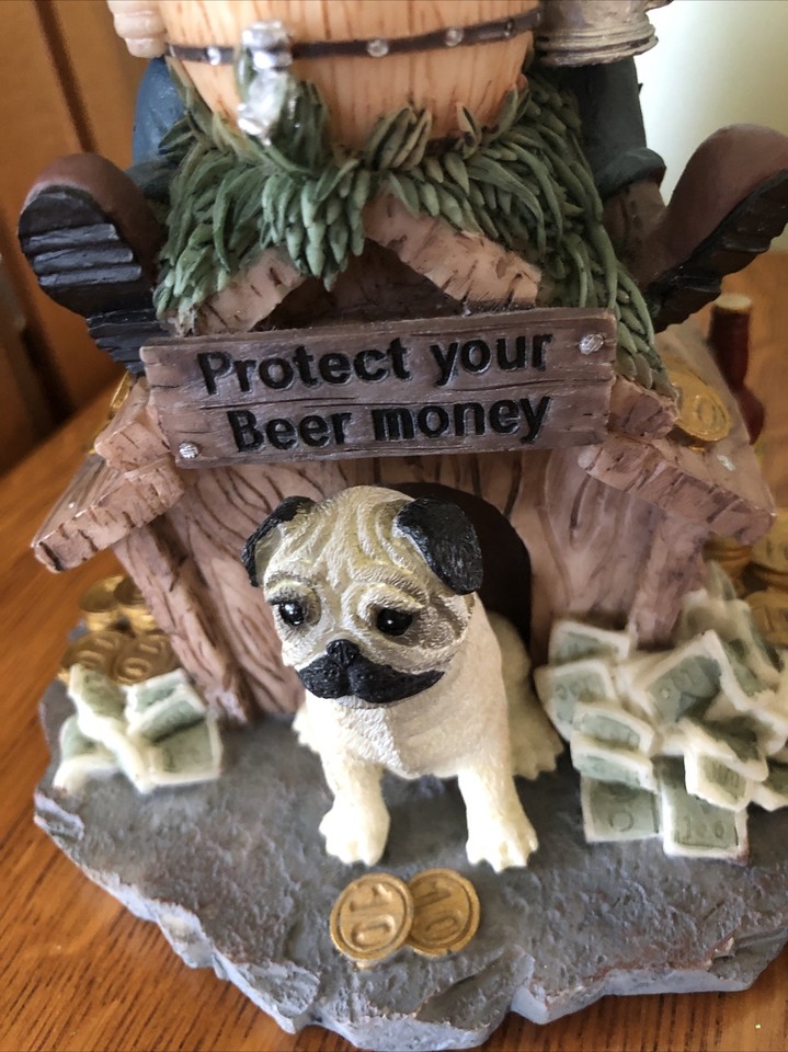 VTG Continental Creations Resin Bank Protect Your BeerMoney Doghouse ...