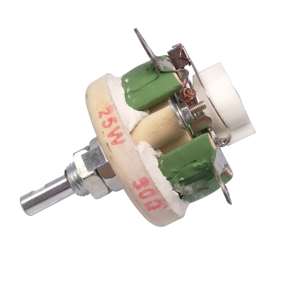 25W 50 OHM High Power Wirewound Potentiometer, Rheostat, Variable ...