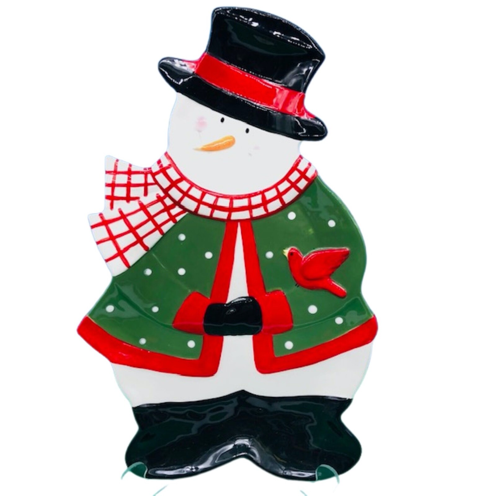 Harry and David Ceramic Snowman Platter | eBay