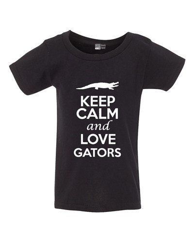 Keep Calm And Love Gators Animals Alligators Funny Toddler Kids T-Shirt ...
