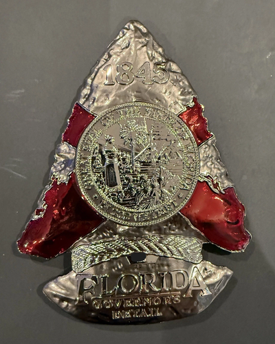 Florida FDLE Governors Detail Arrowhead Challenge Coin Red | eBay