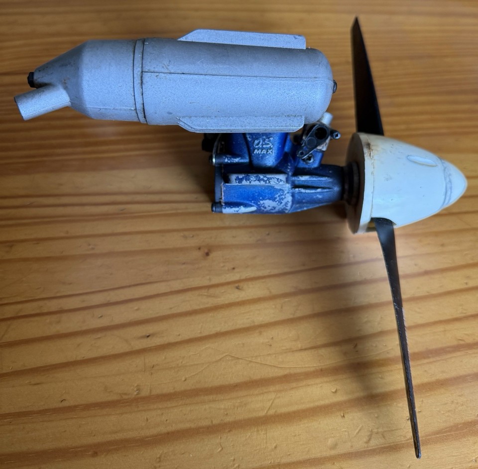 OS LA 46 RC Engine With Muffler & Propeller Piston & Carb Move Freely ...