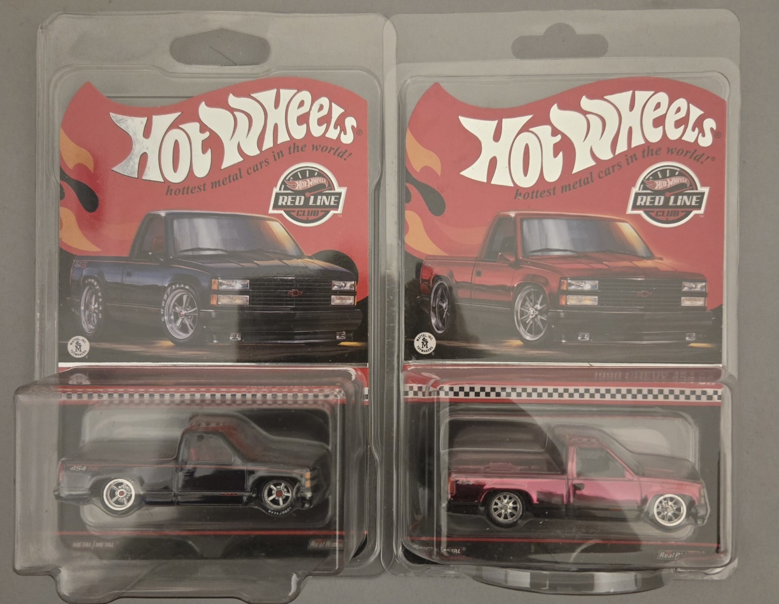 Hot Wheels Red Line Club RLC 1990 Chevy 454 SS Pickup Truck Black and ...