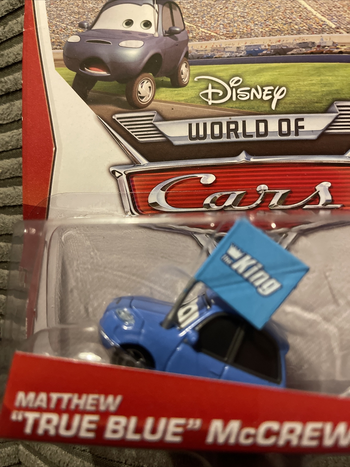 DISNEY PIXAR CARS 2014 RSN RACING SPORTS NETWORK 7/8 TAPPETINO ""BLU ...