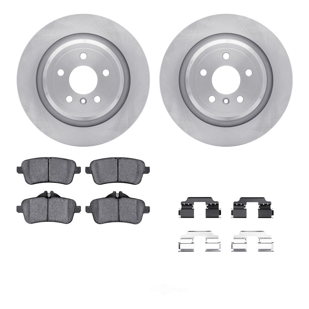 Disc Brake Kit-Rotors with 3000 Series Ceramic Brake Pads includes ...