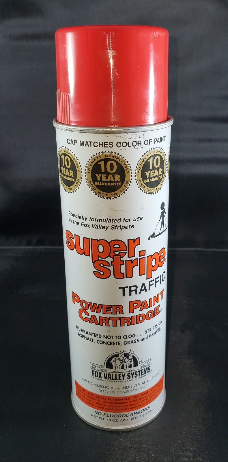 Red Super Stripe Traffic Power Paint Cartridge Fox Valley | eBay