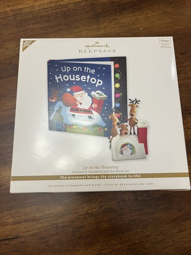 Hallmark Up On The Housetop Ornament Storybook Interactive Gift Set ...