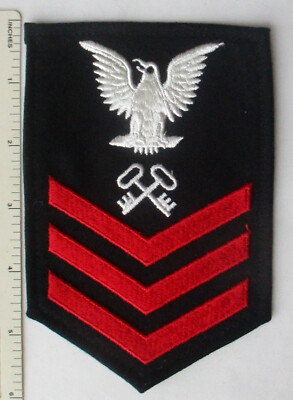 US NAVY Rate PATCH STOREKEEPER 1st Class PETTY OFFICER on Blue Original ...