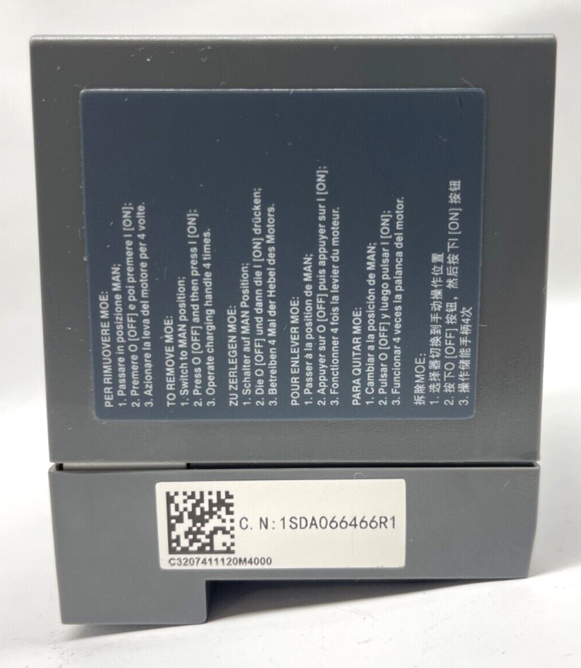 ABB 1SDA066466R1 , MOTOR OPERATOR MOE XT2-XT4 220...250V ac/dc | eBay