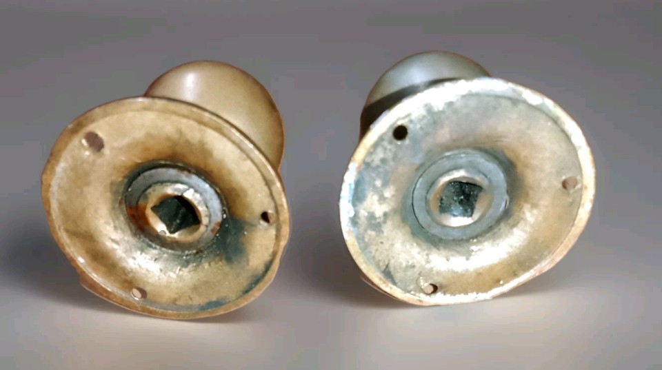 Antique Reclaimed Solid Brass Round Ball Door Knob | eBay