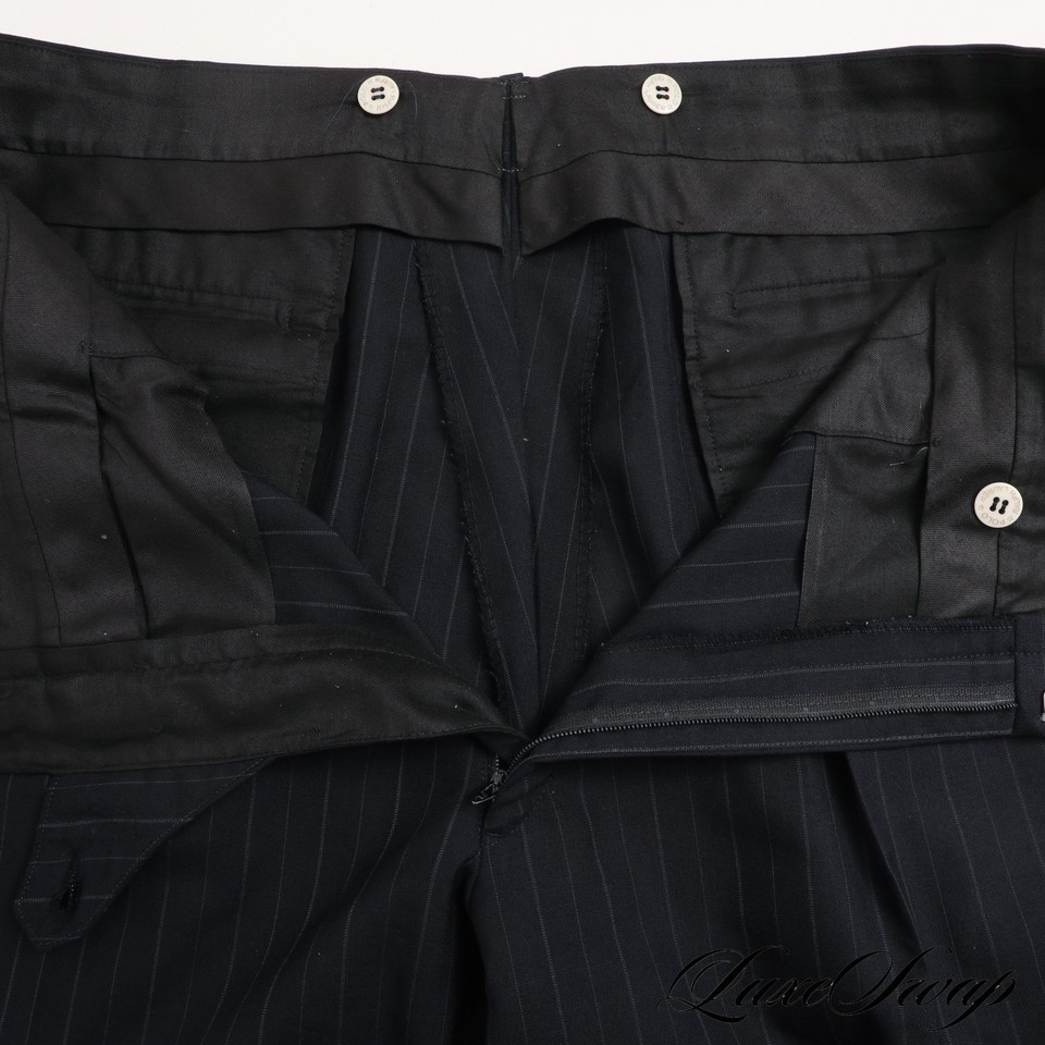 Vintage Polo Ralph Lauren Made in USA Navy Strong Shoulder Banker ...