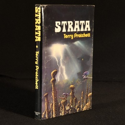 1981 Strata Terry Pratchett Sci-Fi Dust Wrapper First US Edition | eBay UK