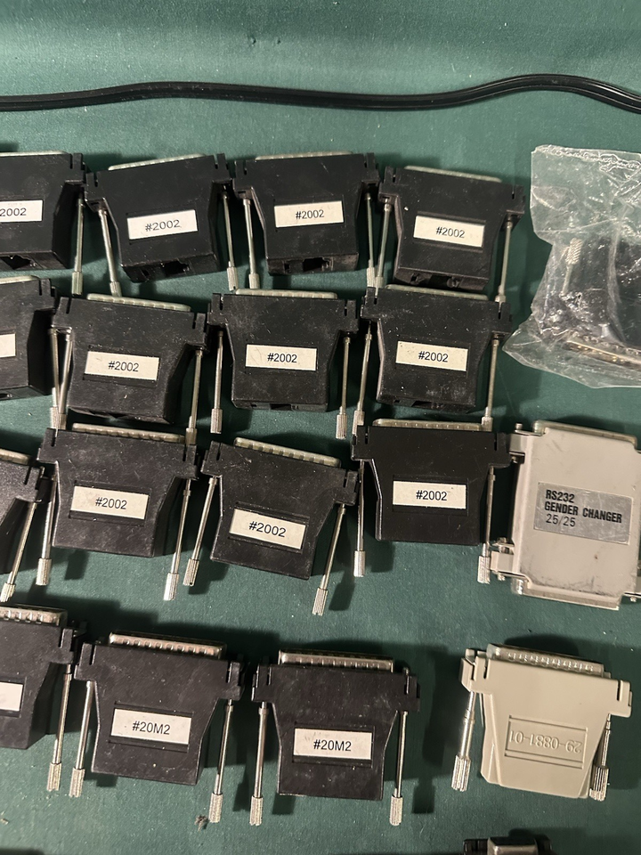 LOT OF 70 Telecom&Serial Adapter Bundle–Waters Empower, DB9-RJ45, RS232 ...