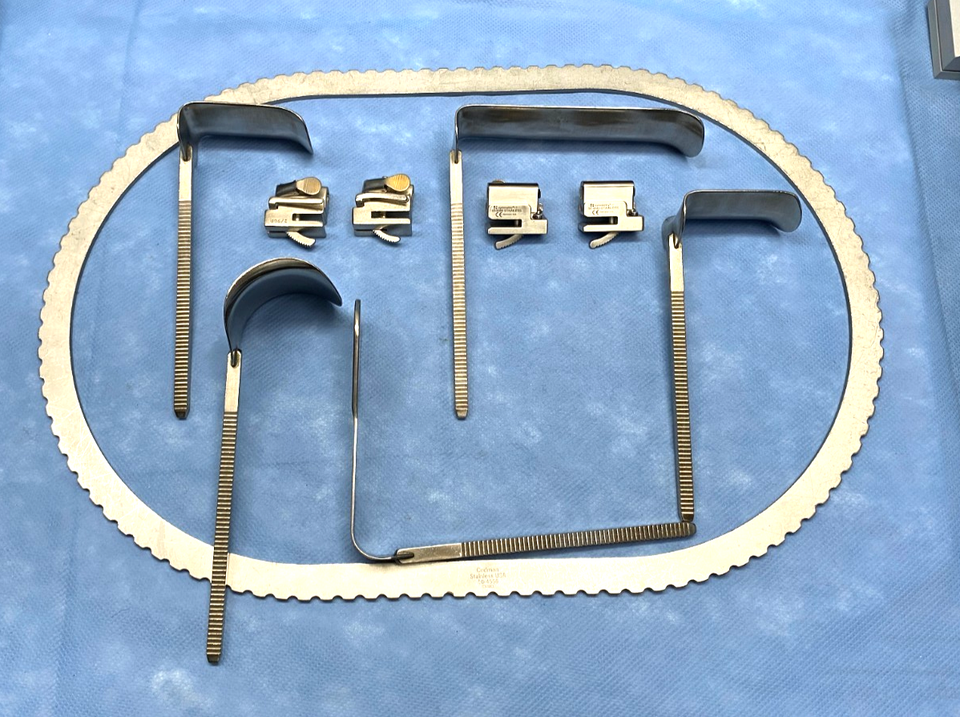 Codman Symmetry Bookwalter Set, Post, Bar, Ring, Retractor Blades ...