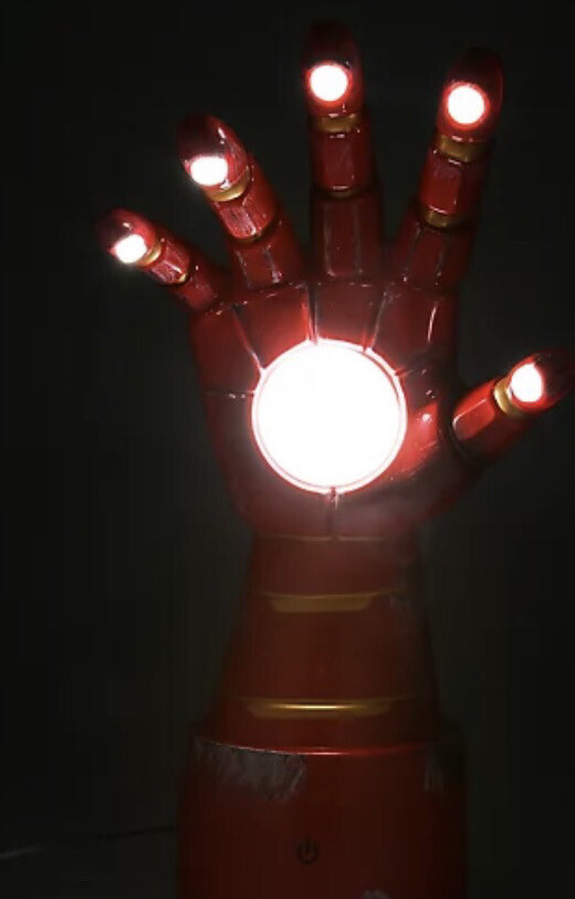 Marvel Iron Man Tony Stark Repulsor Glove LED Collectble Desk Lamp ...