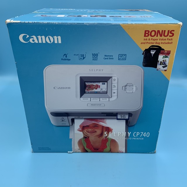Canon SELPHY CP740 Digital Photo Inkjet Printer for sale online | eBay