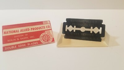 1 National Allied Products Double Edge Mens Safety Razor Shaving Blade ...