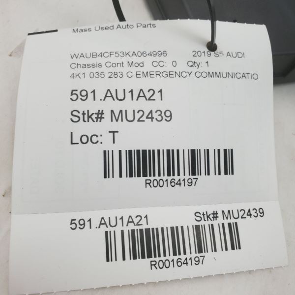 2018 - 2020 AUDI S5 S4 A4 A5 EMERGENCY CALL CONTROL MODULE UNIT OEM ...