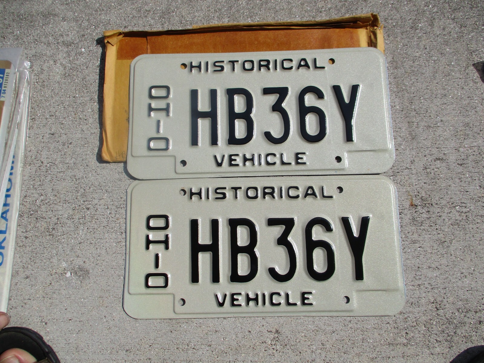 Ohio Historical license plate pair # HB 36 Y | eBay