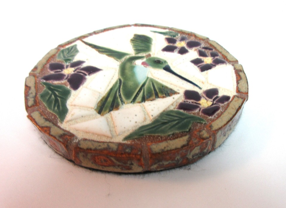 Hummingbird Mosaic Coaster, Mosaic Art Handmade Ceramic Tile Trivets ...