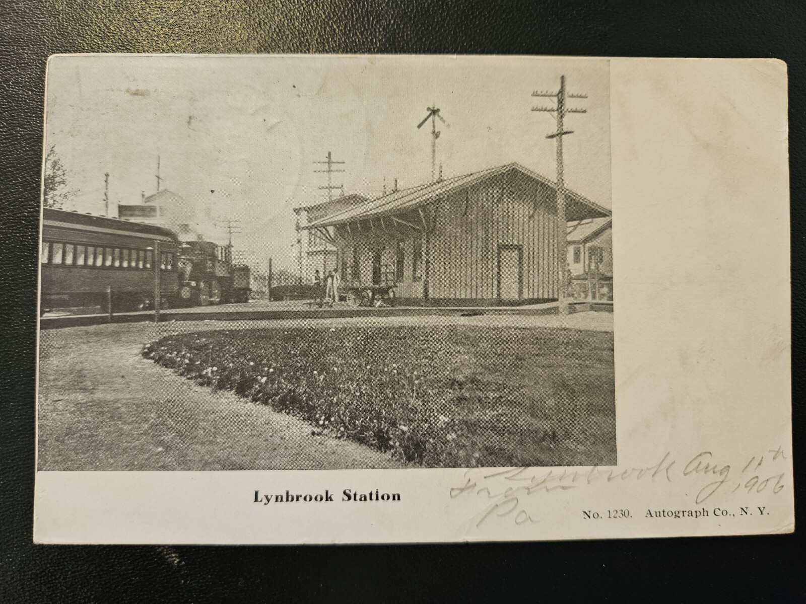 Rare LYNBROOK Station LONG ISLAND Train RAIL ROAD LIRR DEPOT Post Card ...