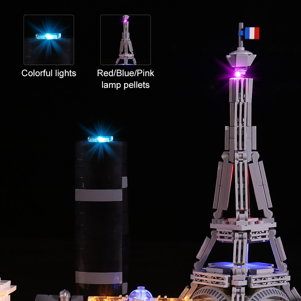 LocoLee LED Light Kit for Lego 21044 Paris Architecture Skyline Model ...