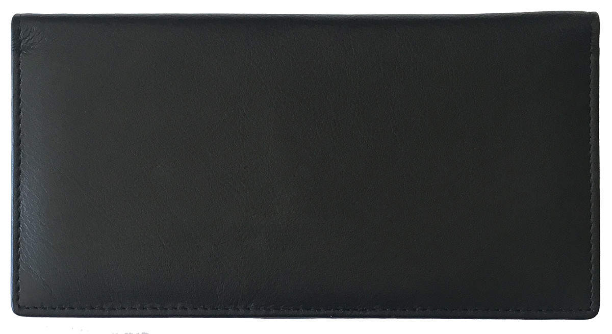RFID Leather Checkbook Cover With Credit Card Slots and Pen Holder | eBay