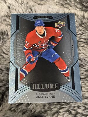 JAKE EVANS 2020-21 UD ALLURE SHORT PRINT ROOKIE CARD #112 CANADIENS ...