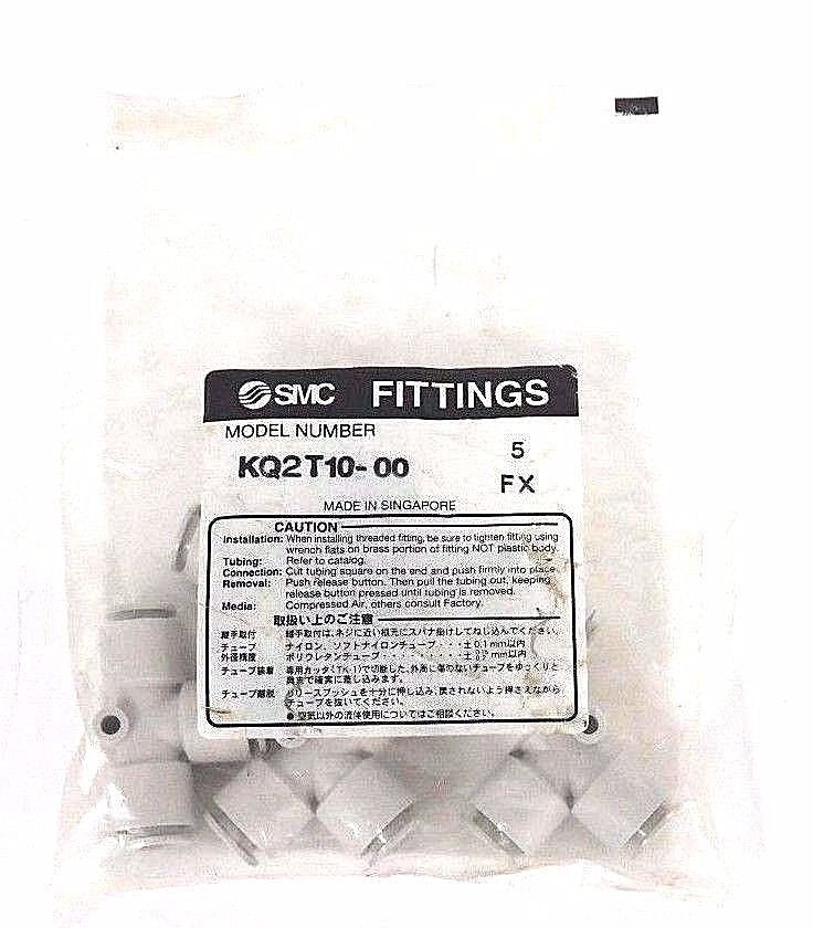 SMC One Touch Fittings Kq2 Series Model Kq2t10-00 10 Mm Bag of 5 NNB ...