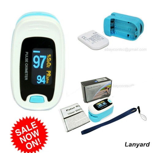 Finger Tip Pulse Oximeter SpO2 Heart Rate monitor blood oxygen Meter ...