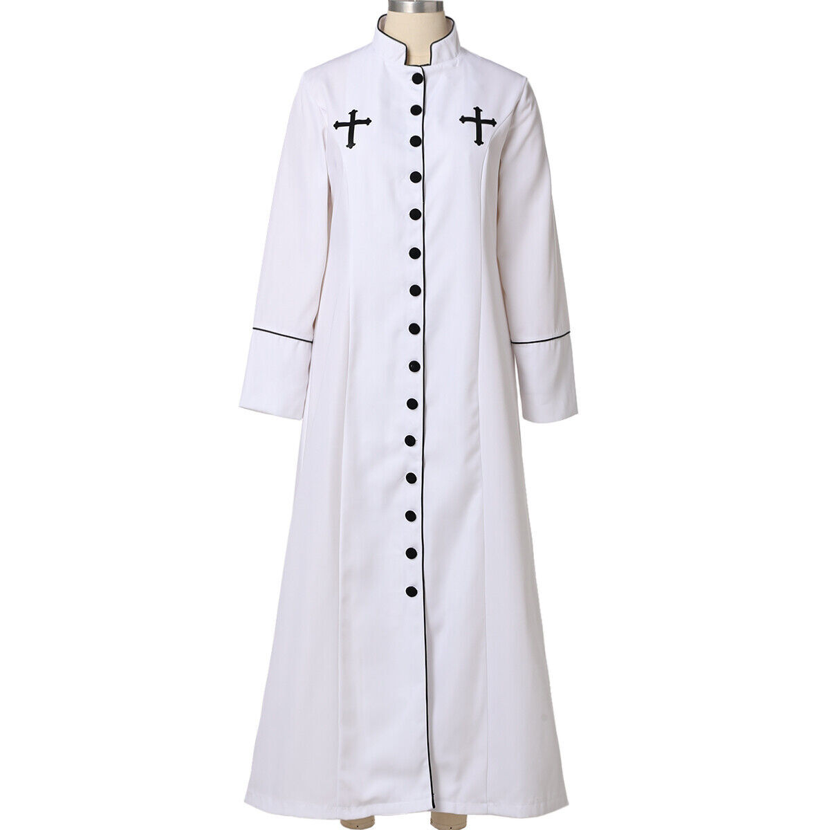 Priest Women's Cassock Pastor Robe Church Robe Clergy Ladies Roman ...