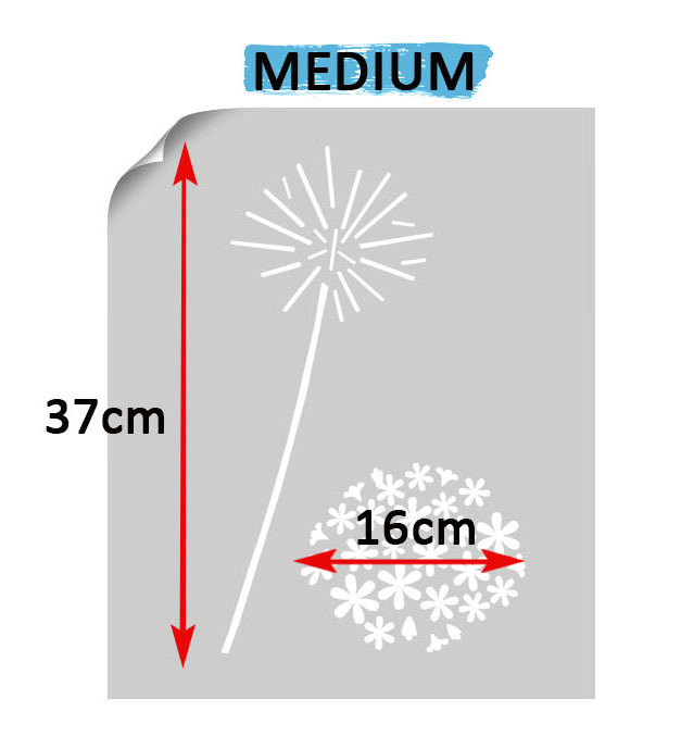 Allium Flower Stencil Floral Home Wall DÃ©cor Art Craft Paint Ideal ...