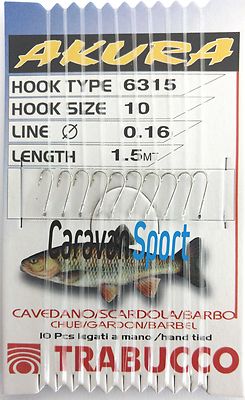 Ami Legati 6315 Akura Trabucco Größe 08 Hooks 0,18 MM Fischen 150 CM Sie Fielen | eBay