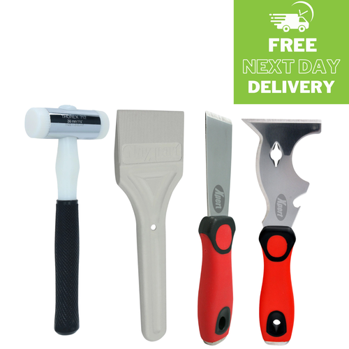 uPVC Window Glazing Tool Kit Paddle - Hammer - Chisel - Shears ...