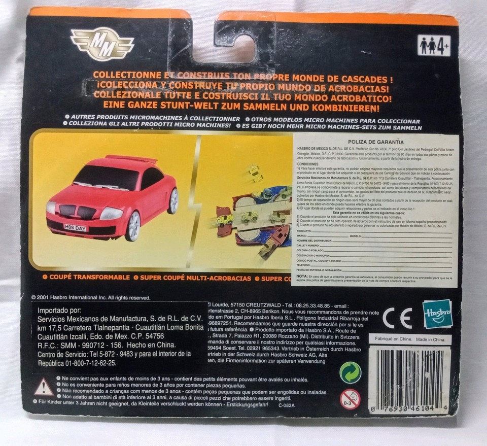 2001 Hasbro Micro Machines New In Pack Spanish German Italian Release ...