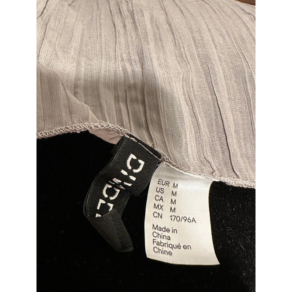 H&M Grey Thin Long Sleeve Boat Neck Top Shirt Women's Size M | eBay