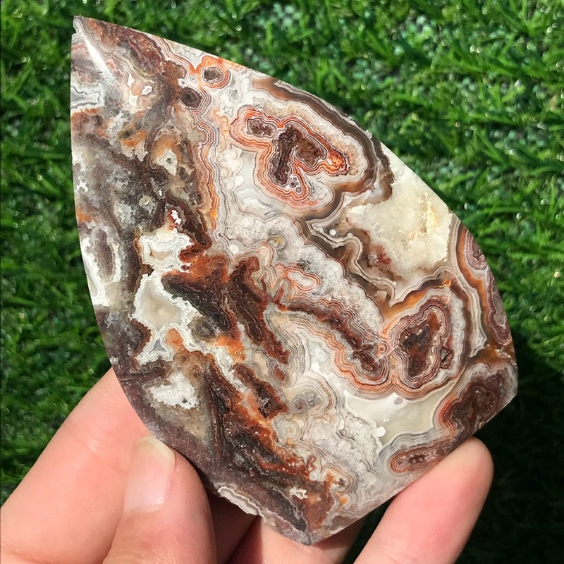 180G Rare Mexican Agate Crystal Specimen Freeform Energy Healing Reiki ...