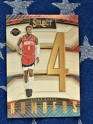 2022-23 Select Jalen Green Numbers Insert #24 Rockets | eBay