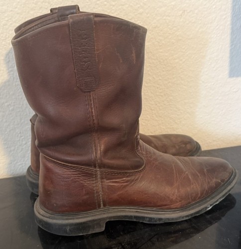 Red Wing Supersole Pecos 1132 Mens 11d ASTM Leather Pull On Cowboy Work ...